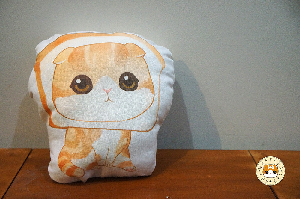 Breadcat Pillow – Waffles the Cat