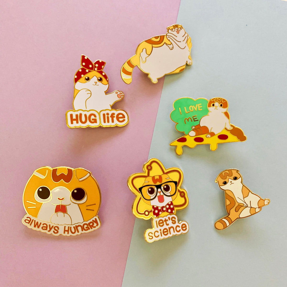 Pin: Hug Life – Waffles the Cat